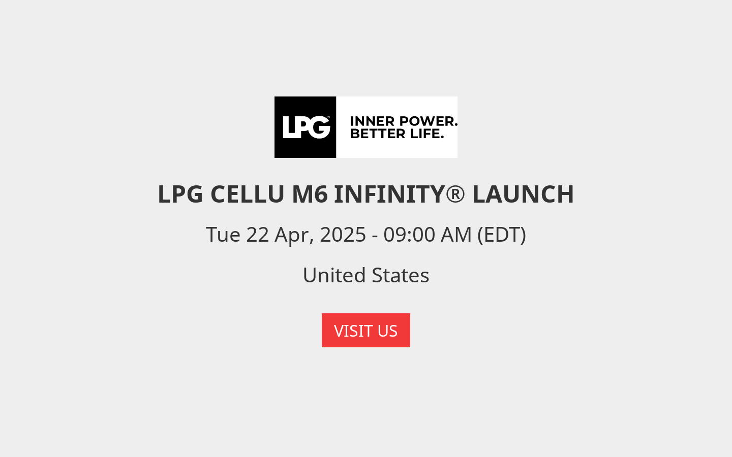 LPG CELLU M6 INFINITY® LAUNCH
